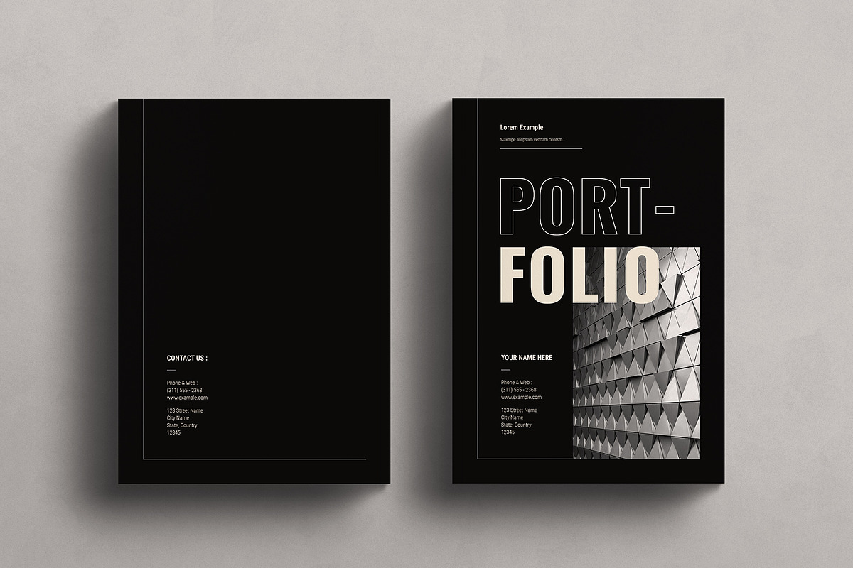 Project Portfolio Template, a Brochure Template by TemplatesForest