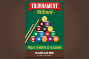 Billiard poster | Invitation Templates ~ Creative Market