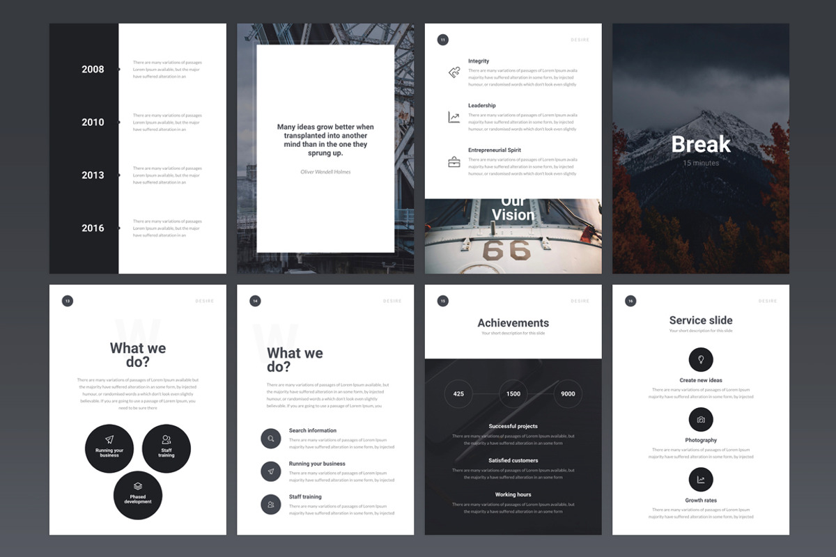 A4 | Desire PowerPoint Template, a Presentation Template by Vladislav ...