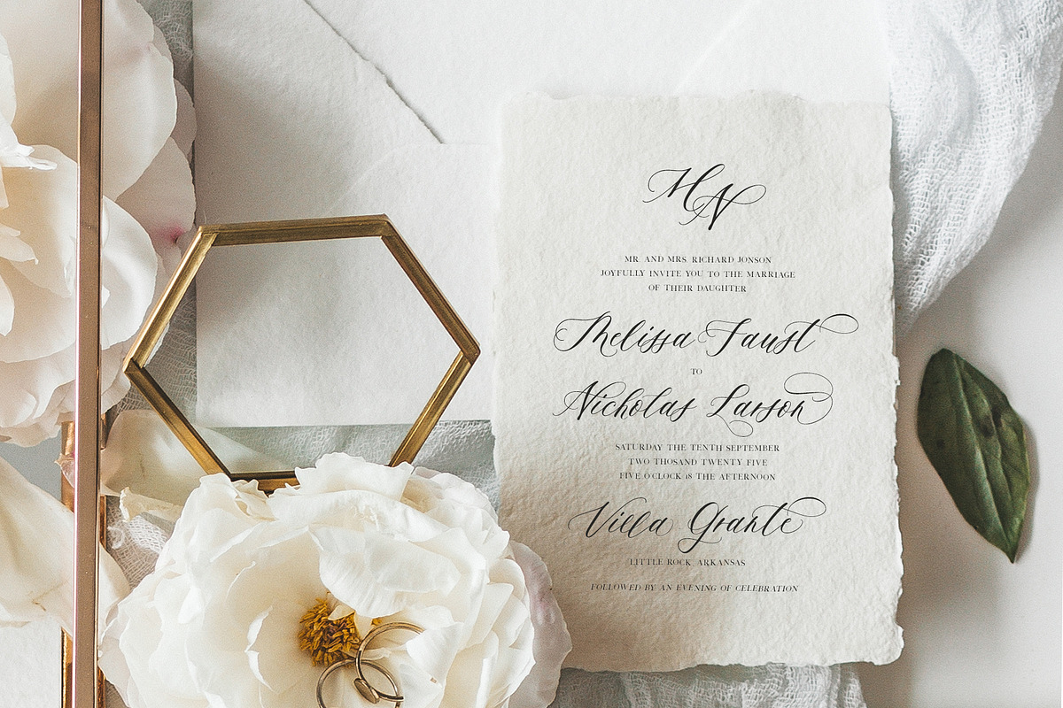 Franchesca |Wedding Calligraphy Font | calligraphy fonts a to z ...