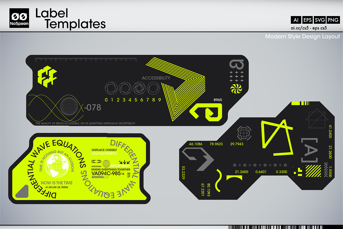 Editable Barcode Labels – AI, EPS, SVG & PNG