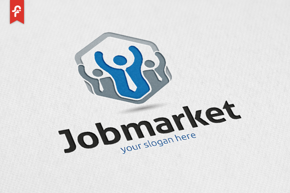 Job Market logo, a Branding & Logo Template by ft.studio