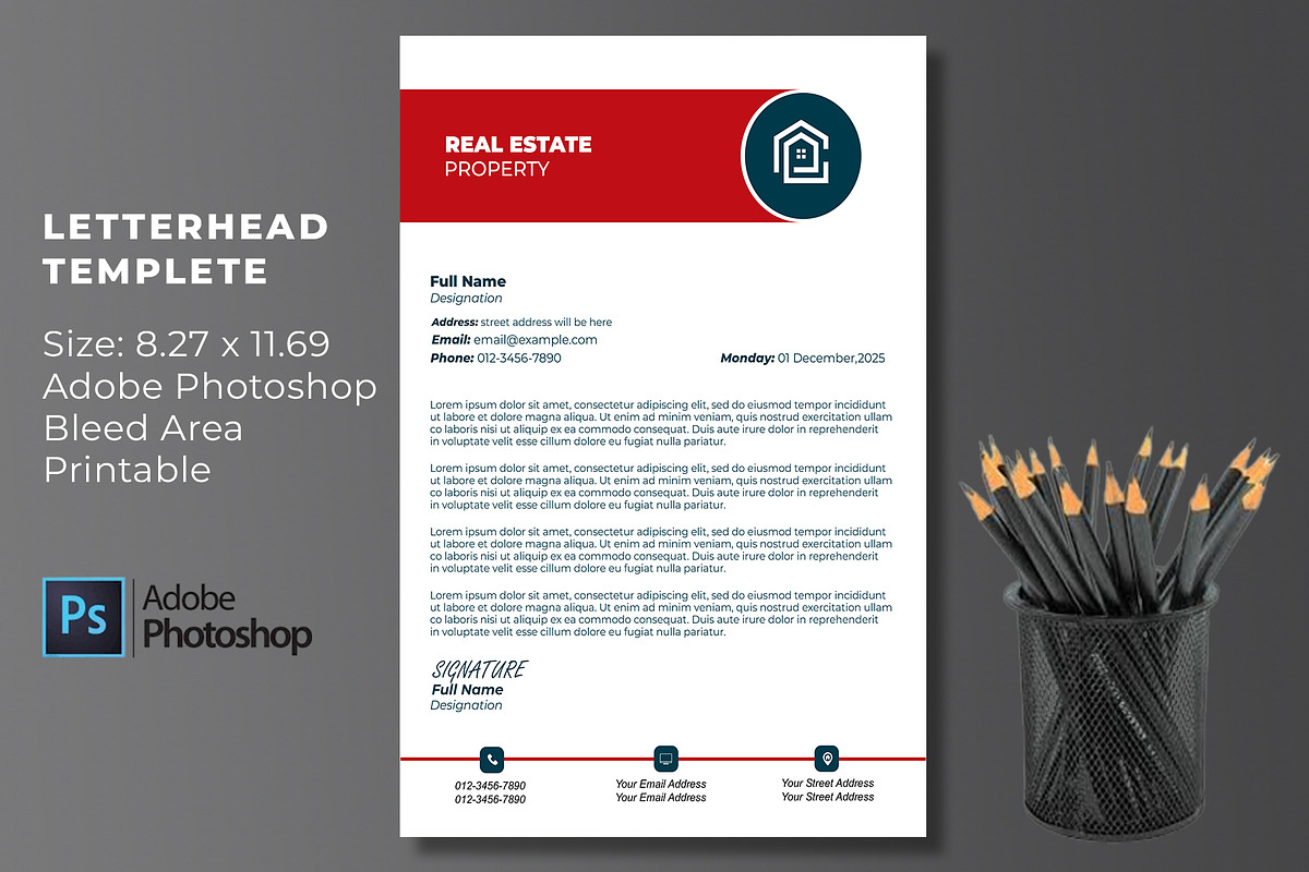 Printable Letterhead Template