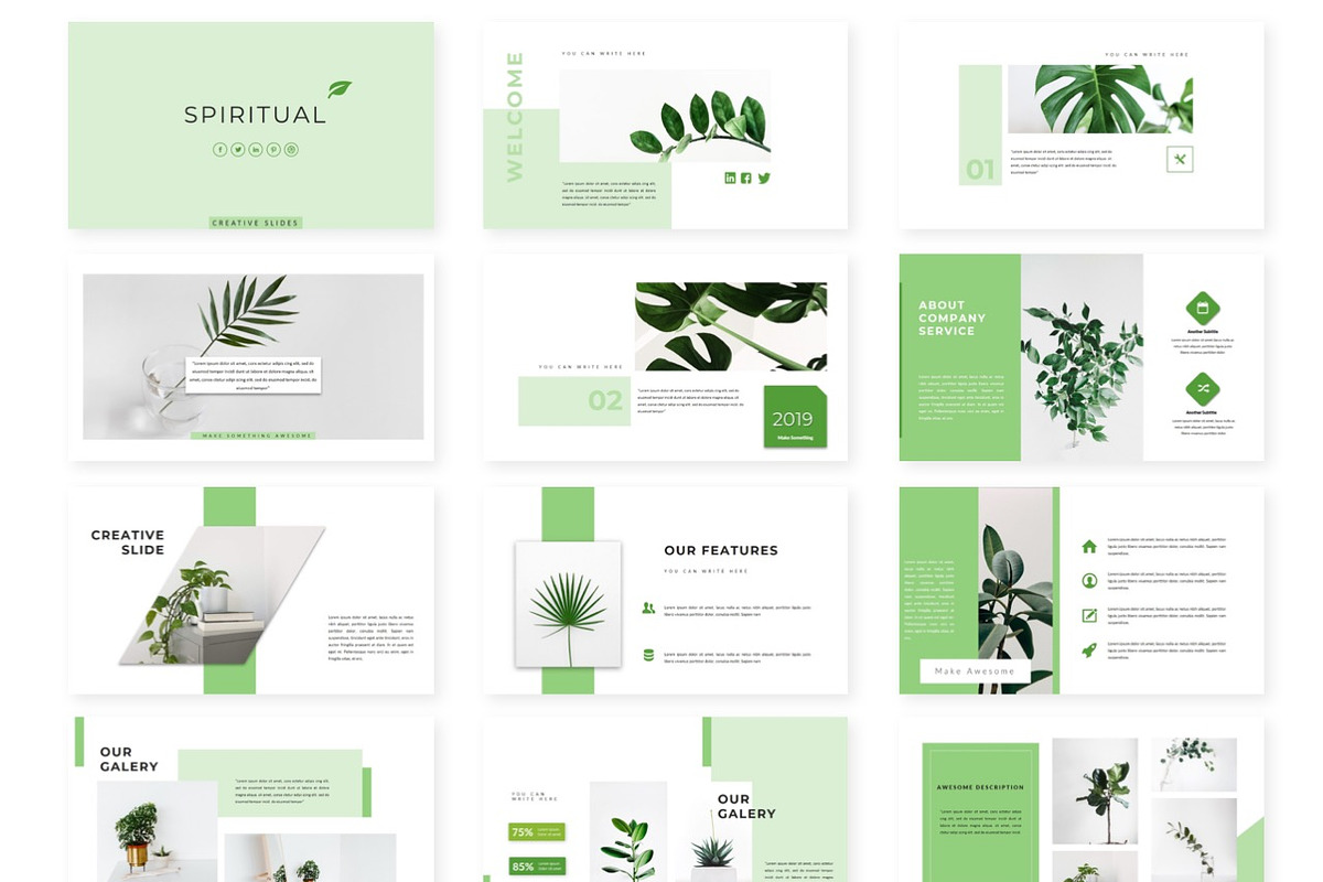Spiritual - Google Slide Template, a Presentation Template by AQR Studio