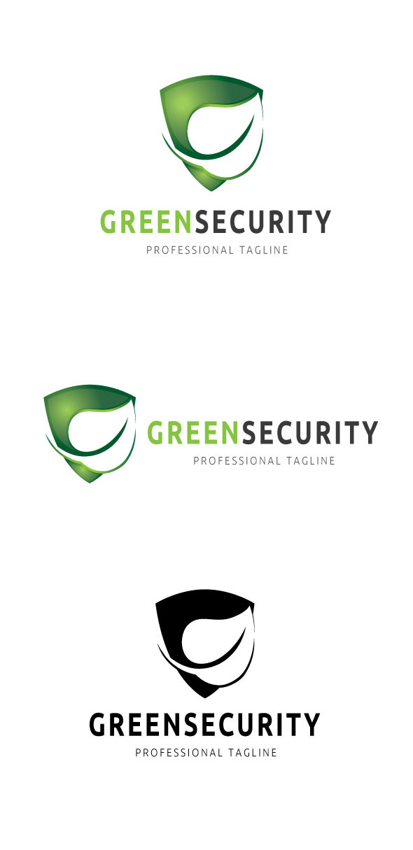 Green Security Logo, a Branding & Logo Template by Mariyana