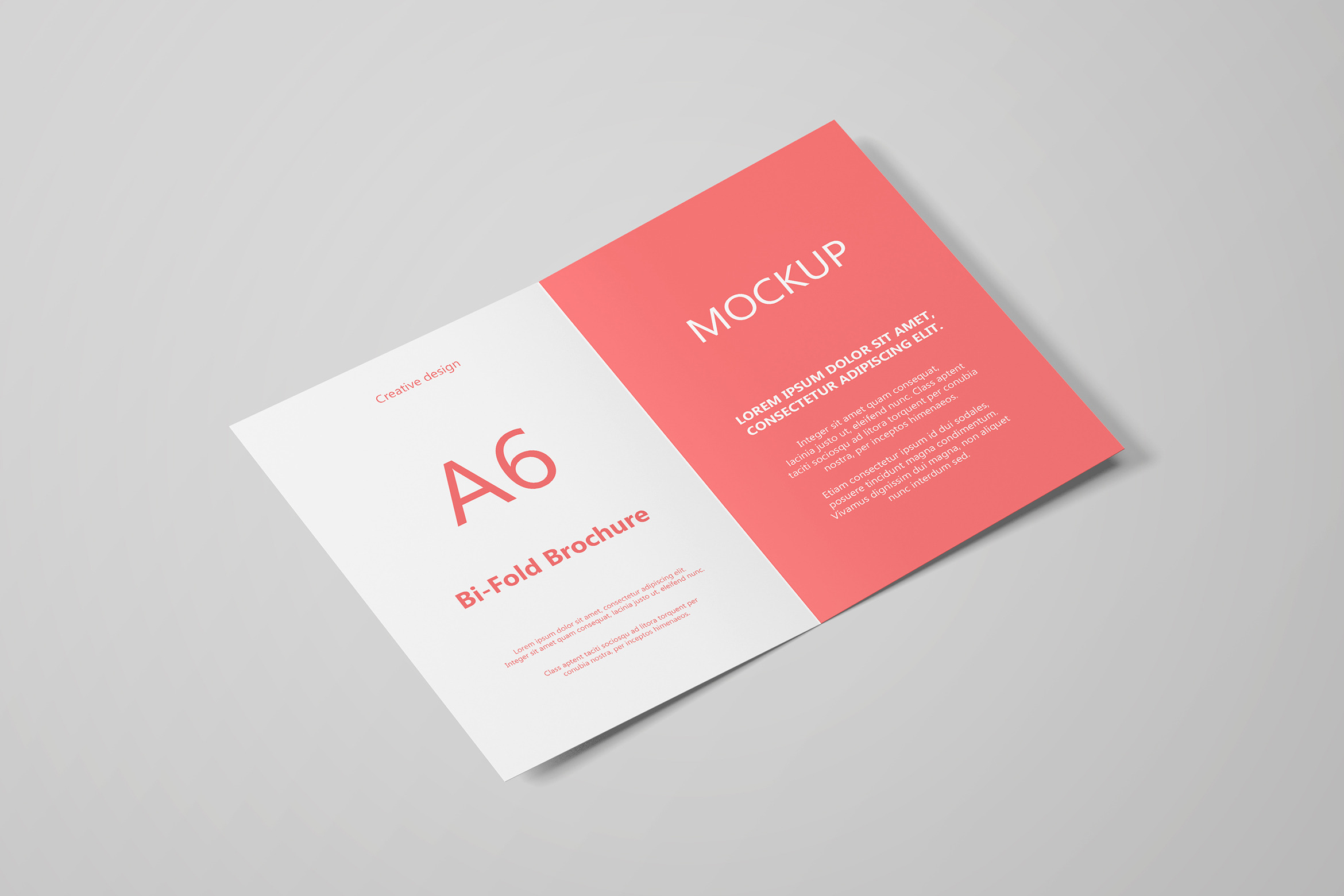 A6 Portrait Greeting Card Mockup, a Product Mockup by professorinc