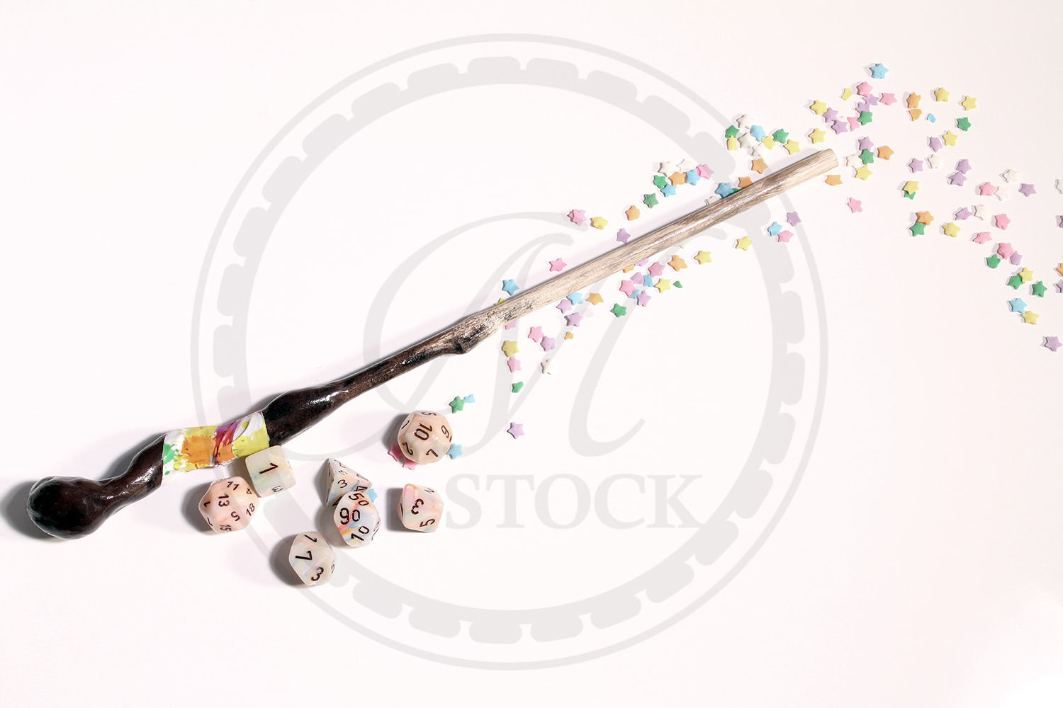 Magic Wand and Dice, an Arts & Entertainment Photo by MStockPhotography