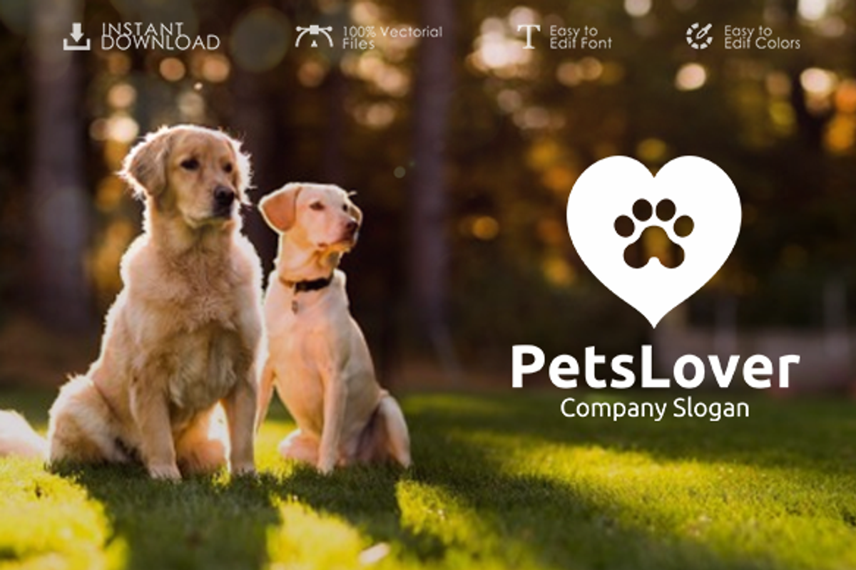 Pet Lover Logo, a Branding & Logo Template by Bintank Studio