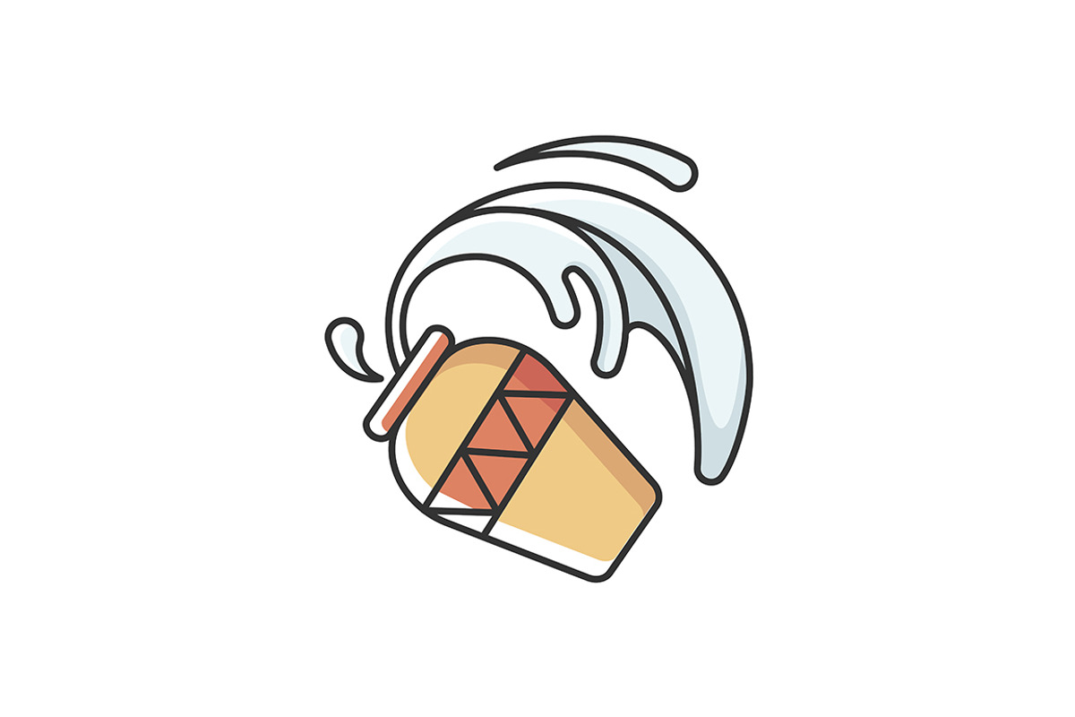 Aquarius zodiac sign RGB color icon, an Outline Icon by bsd studio ...