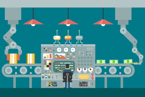 Conveyor manipulators control panel, a Graphic by Meiluns shop