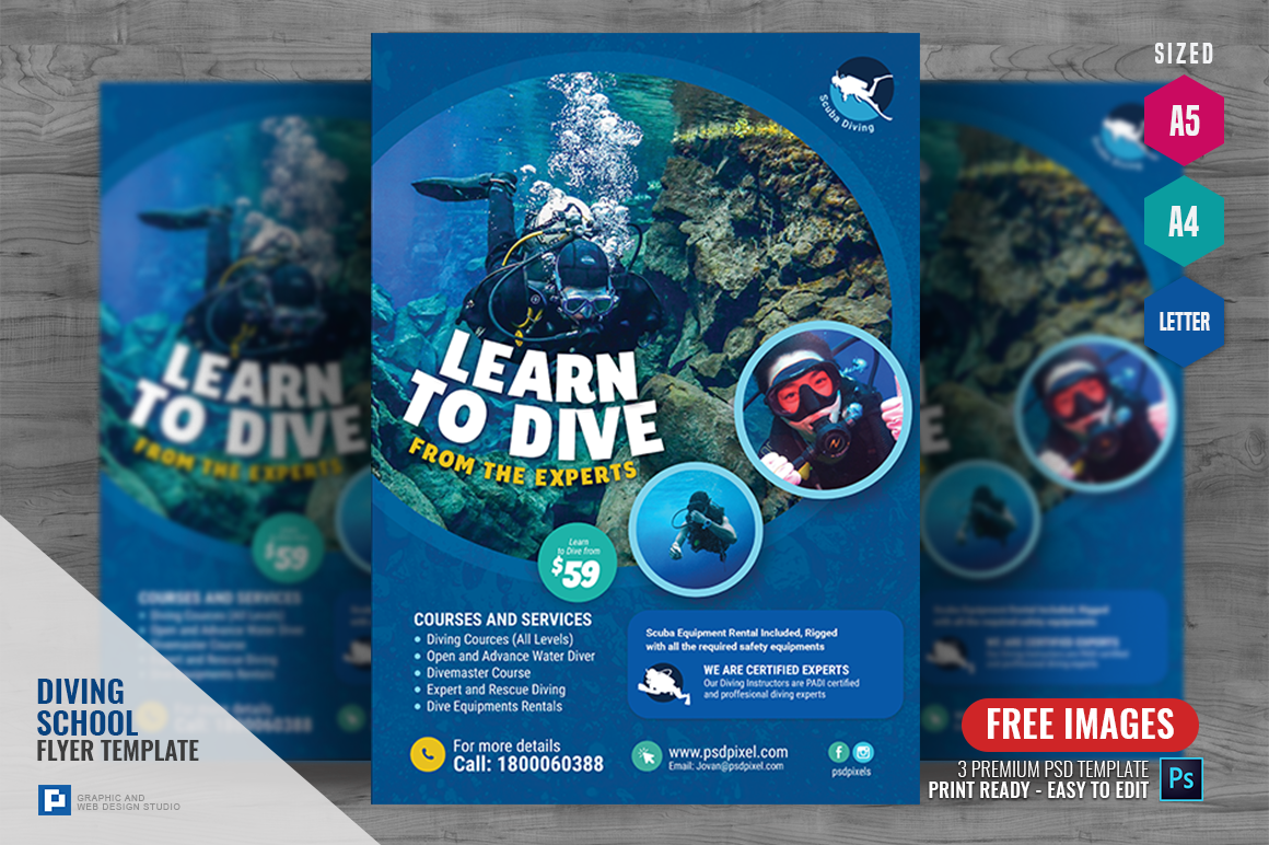 Learn to Scuba Dive Flyer
