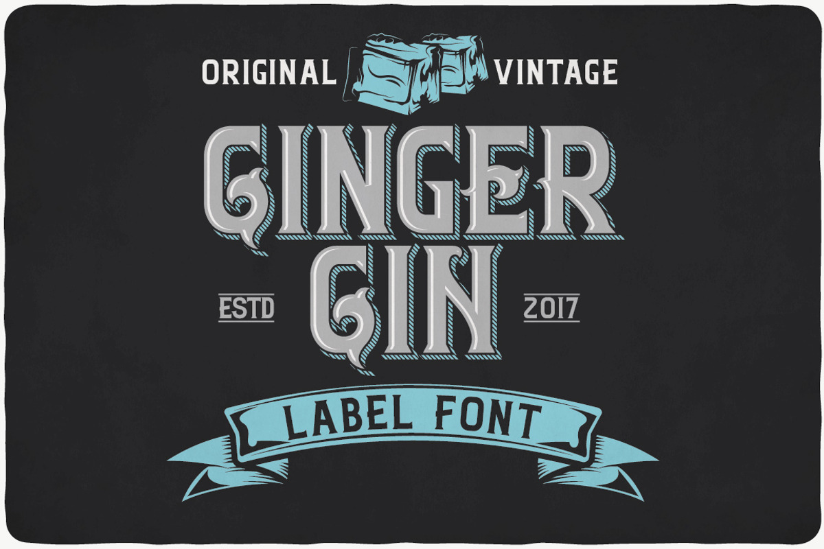 Ginger Gin typeface, a Script Font by VozzyStock