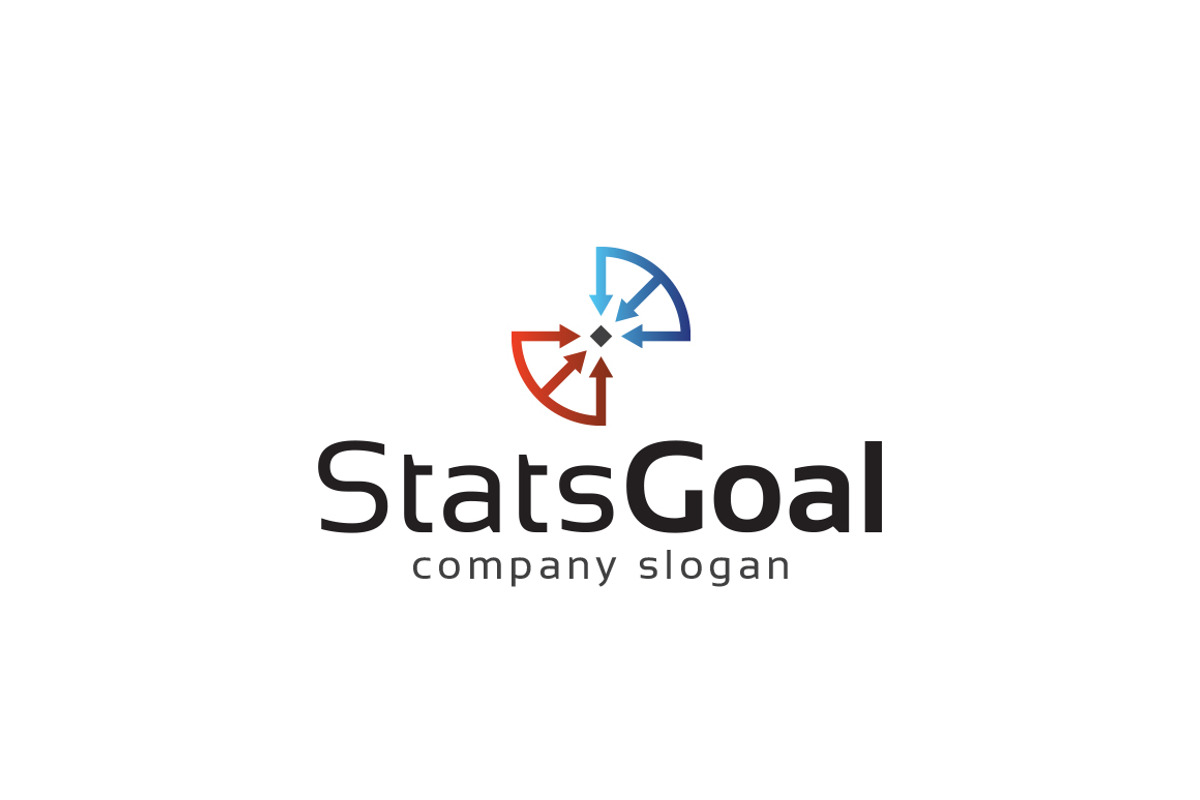 Stats Goal Logo, a Branding & Logo Template by EmilGuseinov