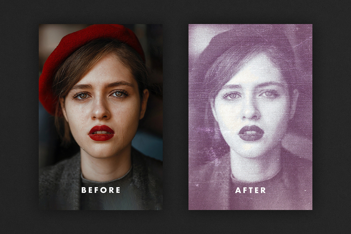 Damaged Photo Poster Effect, a Layer Style Add-On by Design Squad