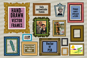 Hand-Drawn Customizable Frames | Illustrations ~ Creative Market