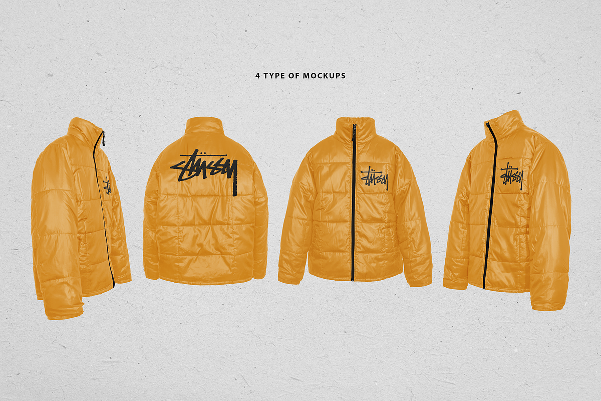 Realistic Puffer Jacket Mockup, a Hoody Mockup by Uncentrifuged Pressure