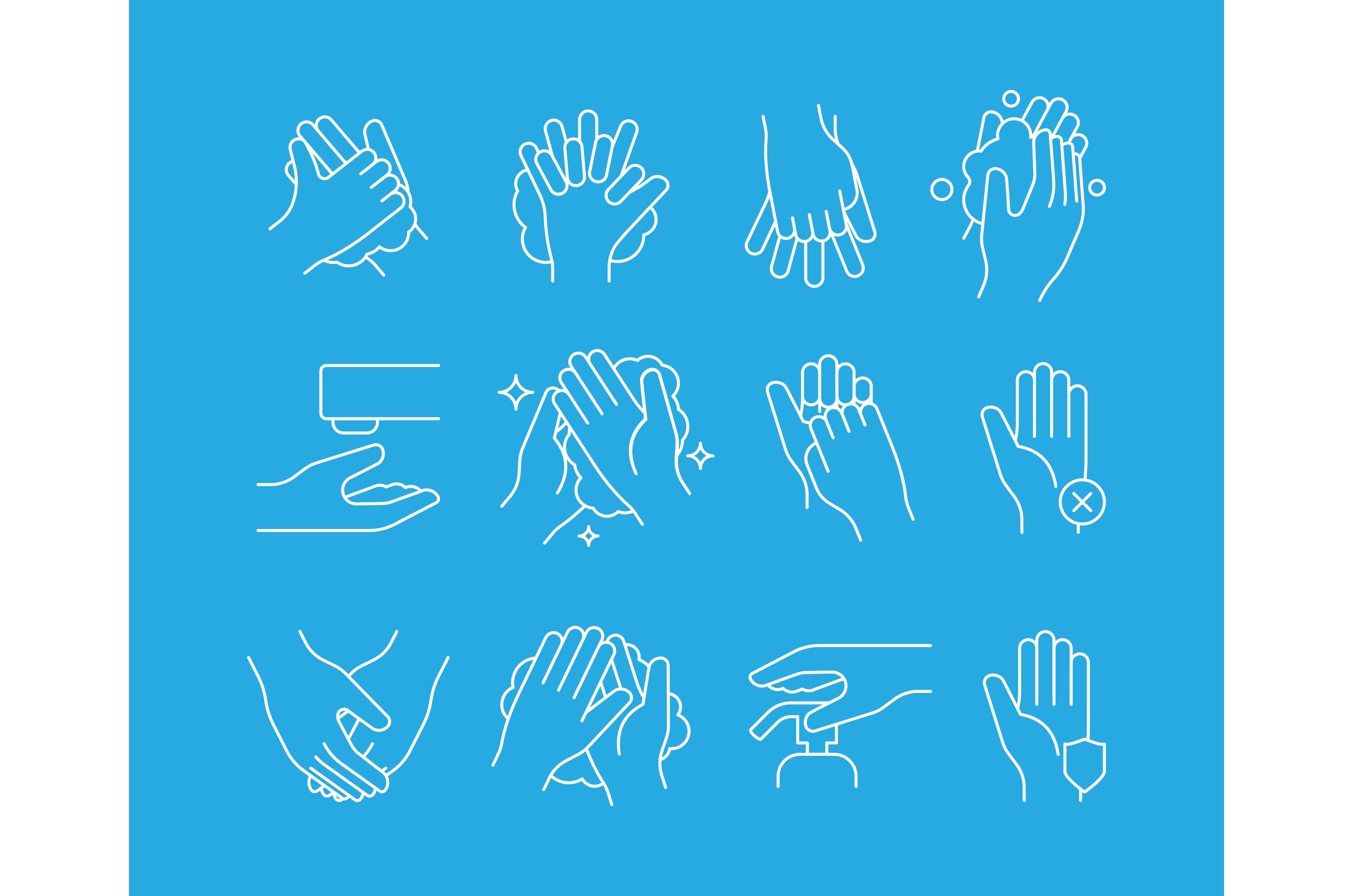 Hand washing icon. Self hygiene, a Graphic by Onyx