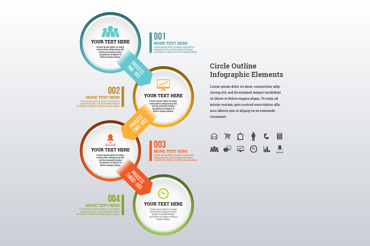 Circle Outline Infographic, a Templates & Theme by h.utomo
