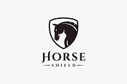 Simple horse logo and shield | Branding & Logo Templates ~ Creative Market