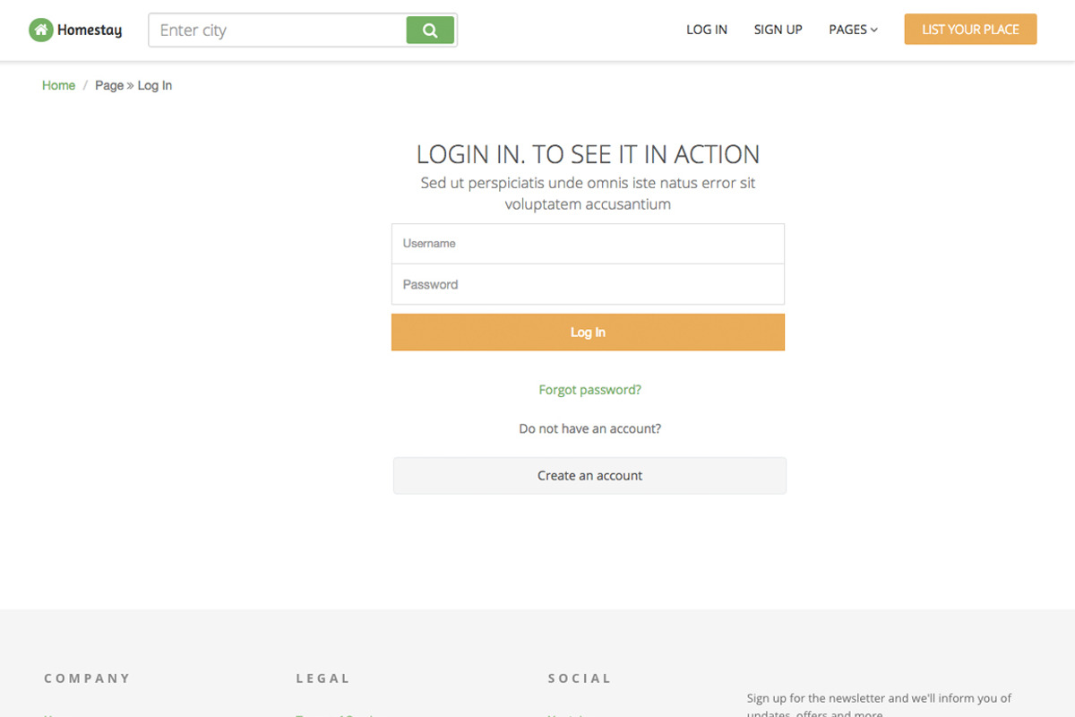 Homestay - Responsive Template, a Bootstrap Template by erwinagpasa.com