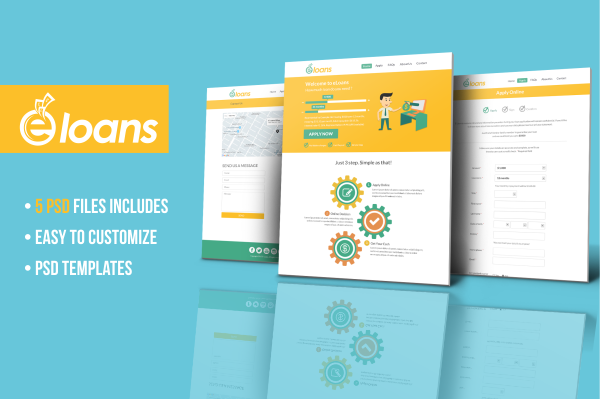 Eloans - PSD Template, a Websites & App Template by REDVY CREATIVE