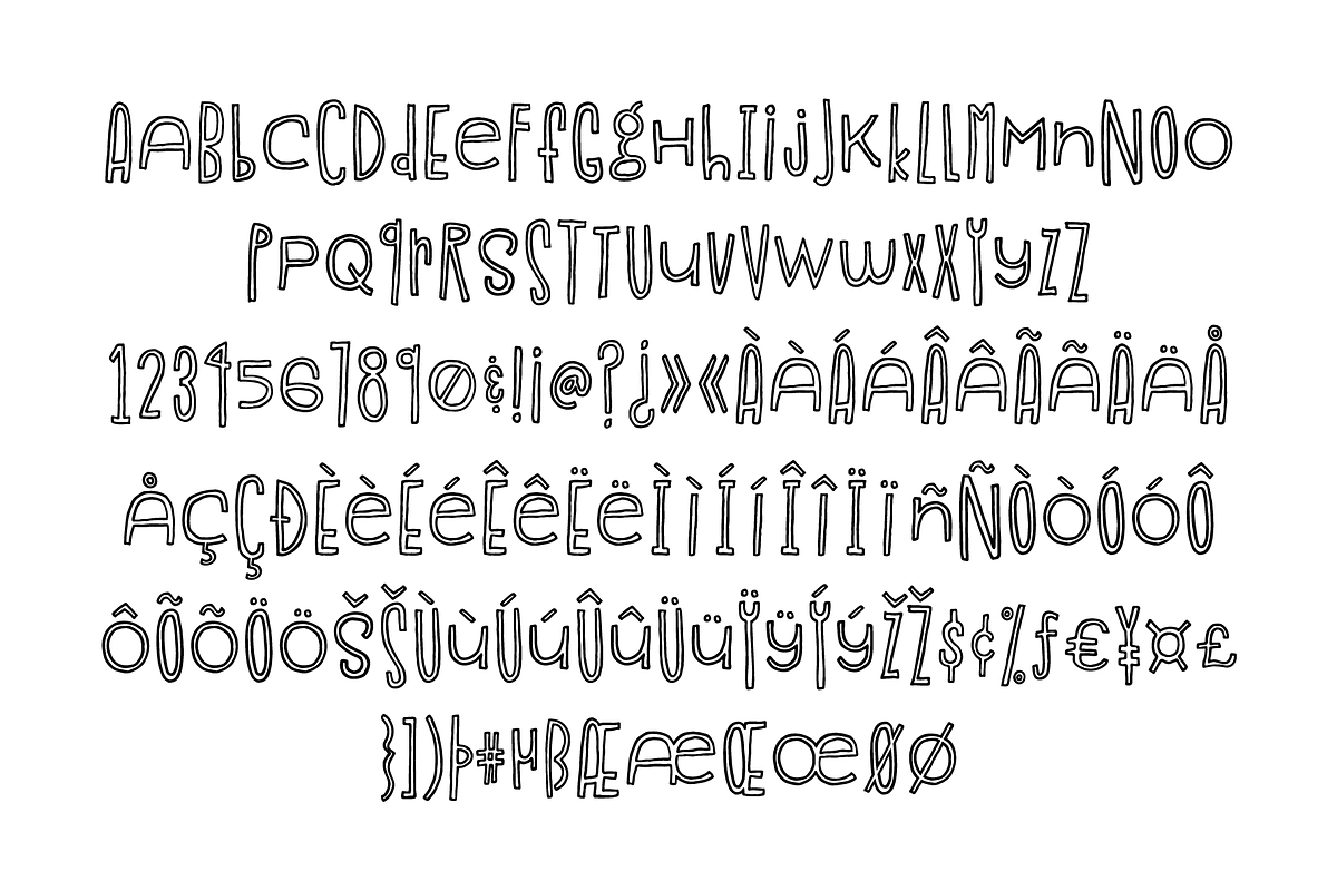 Sketchy Story Font, a Font by Denise Chandler
