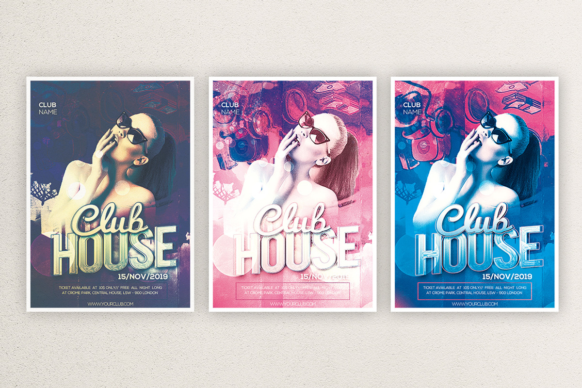 Club House, a Flyer Template by What a Story