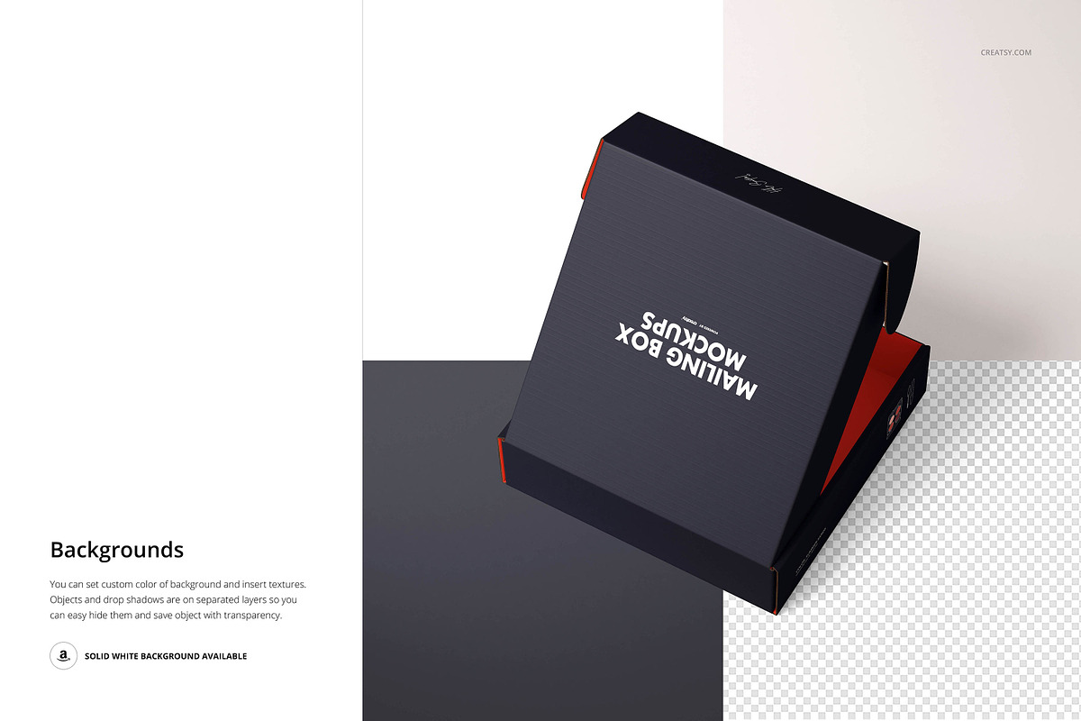 Mailing Box Mockup Set 4, a Product Mockup by creatsy5