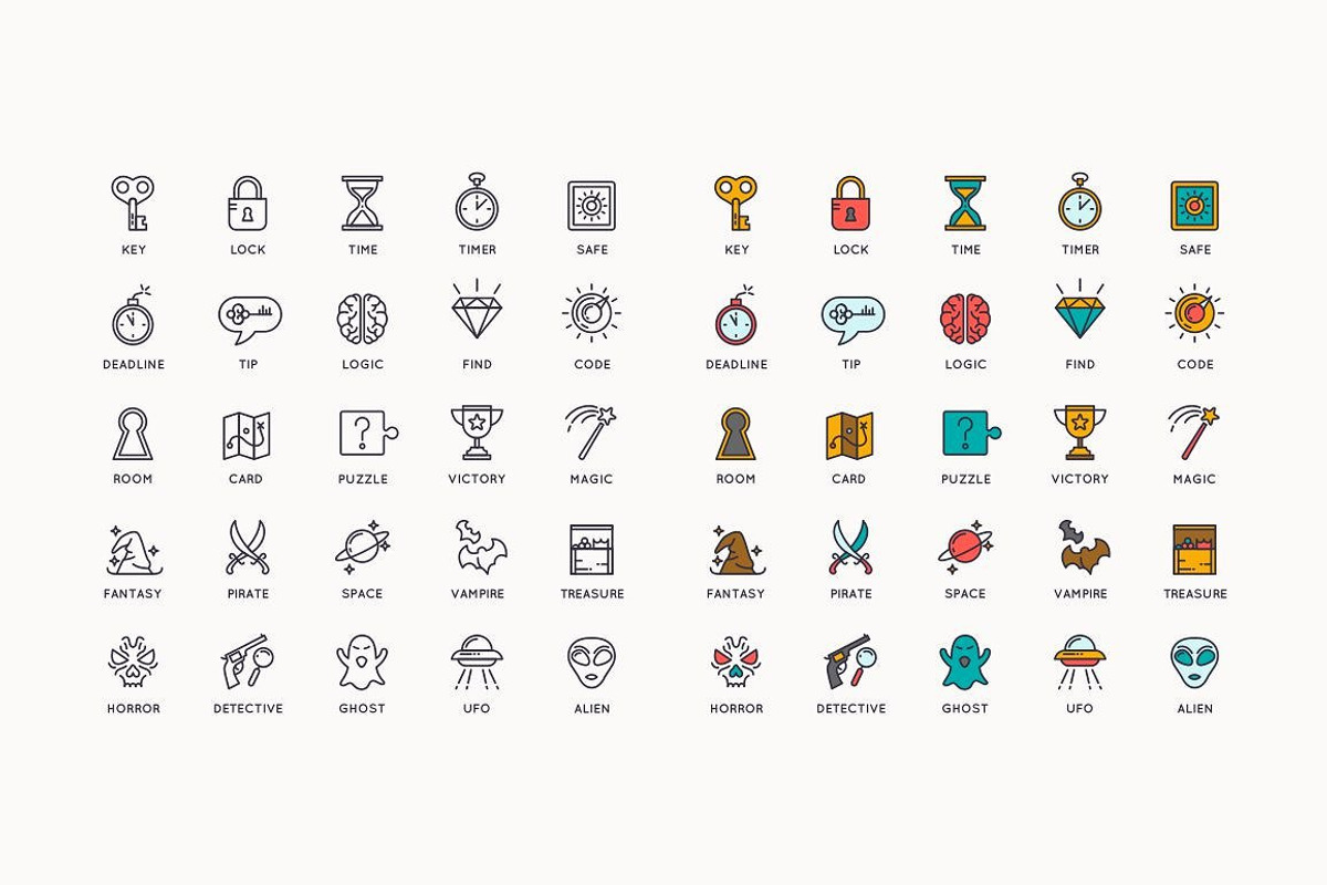 Elements for Escape room, an Object Graphic by alekseiderin