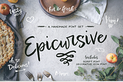 Epicursive Script & Dingbats, a Script Font by KLUGE+CO