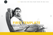 First template - One Page PSD, a Landing Page Template by Marian Kadlec