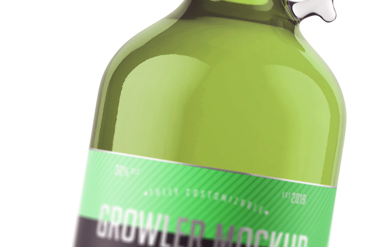 Growler Bottle Mockup, a Product Mockup by HexenDesigns
