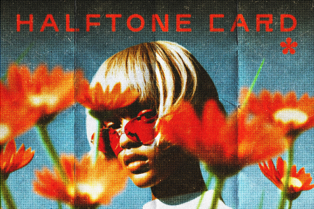 Halftone Folded Photo Card Effect, a Layer Style Add-On by Design Squad