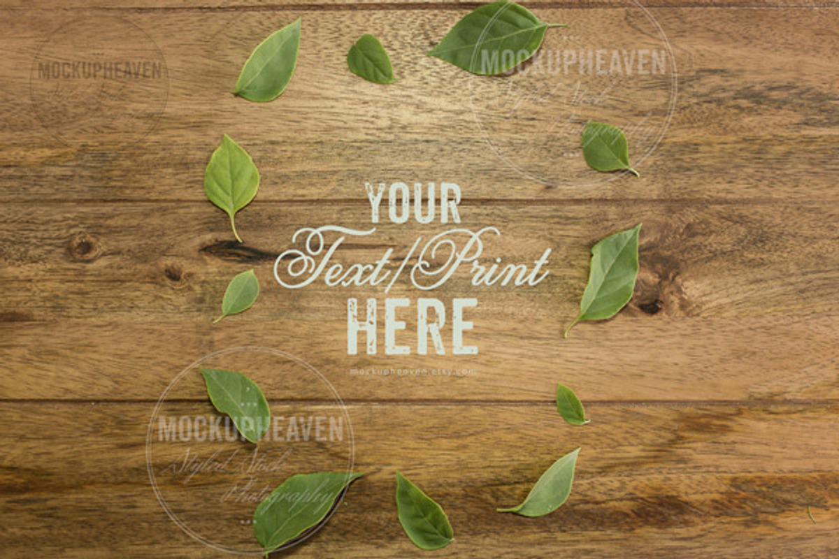 BUNDLE Rustic Invitation Card Mockup, a Print Template by MockUpHeaven