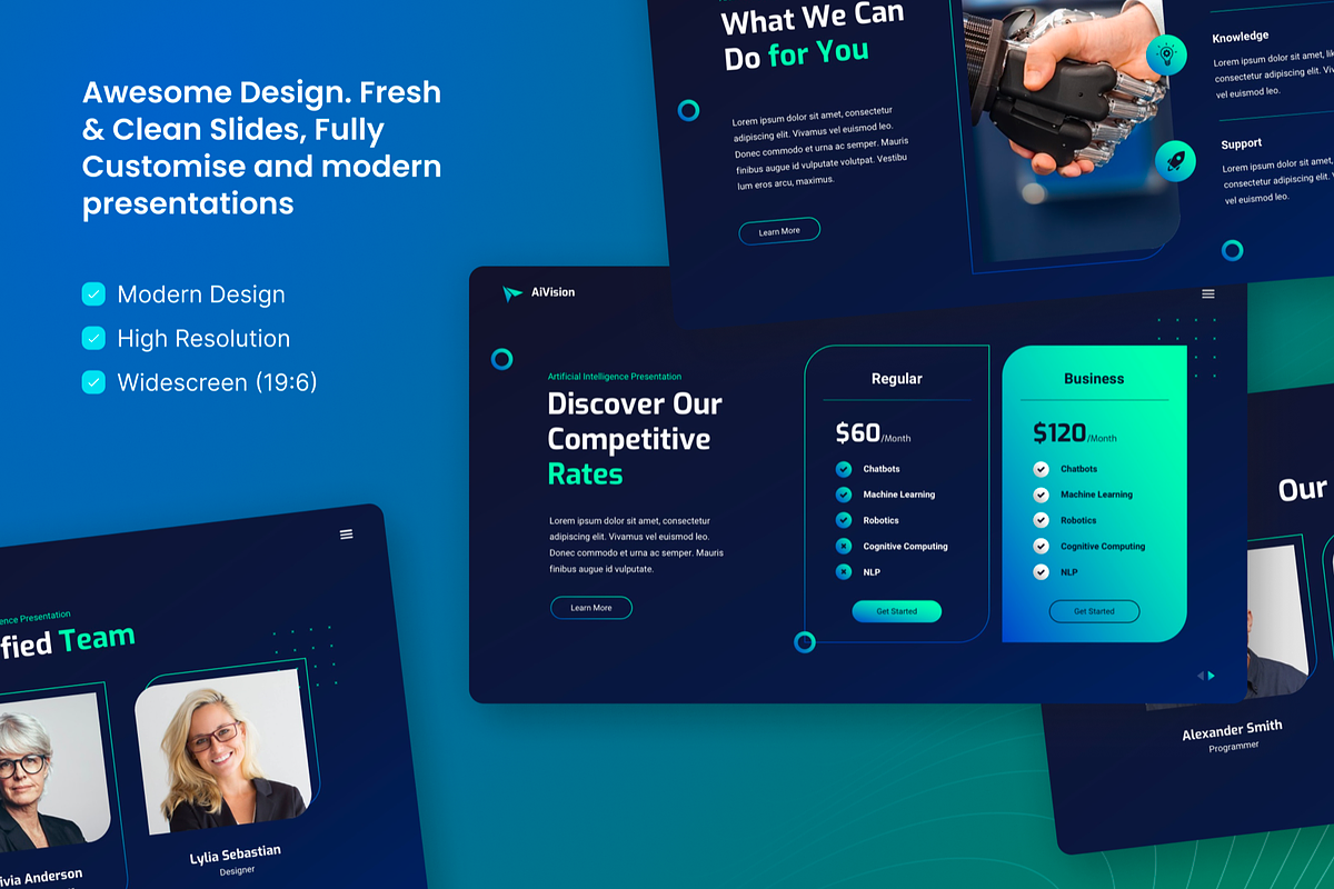Artificial Intelligence Google Slide, a Presentation Template by SquidPixey