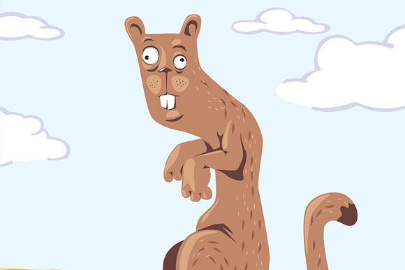 Stupid Wild Gopher, an Animal Illustration by LEKS illustrations