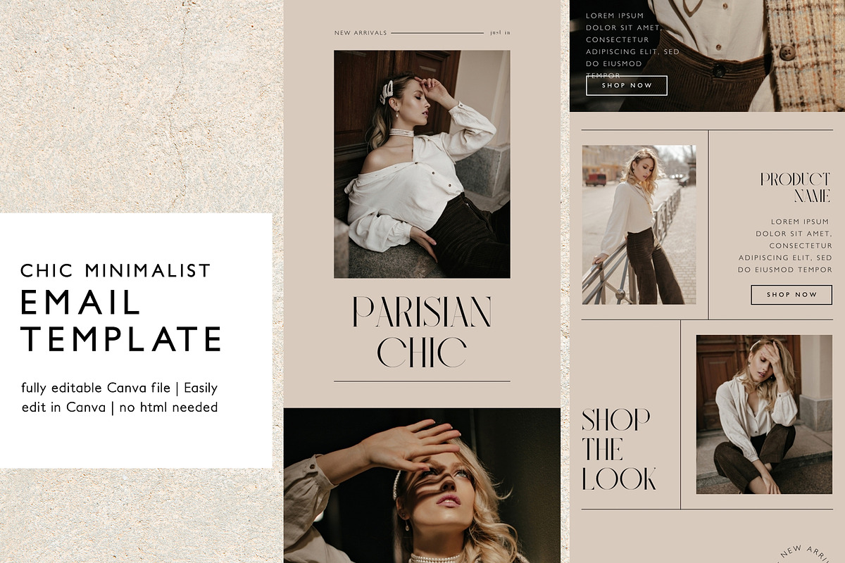 Neutral Minimalist Email Template, an Email Template by KikiBunnyCreative