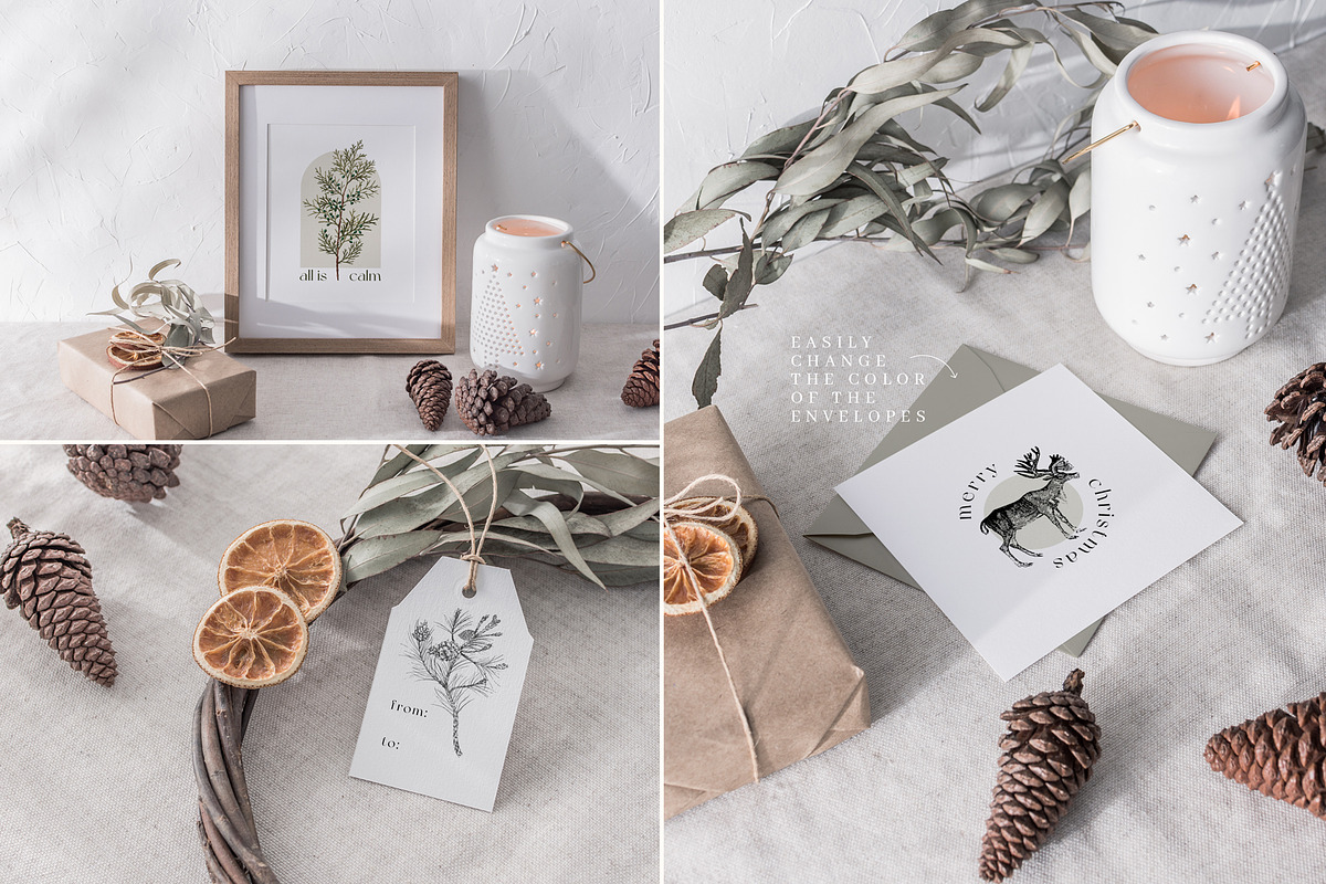 Holi Christmas Mockup Bundle