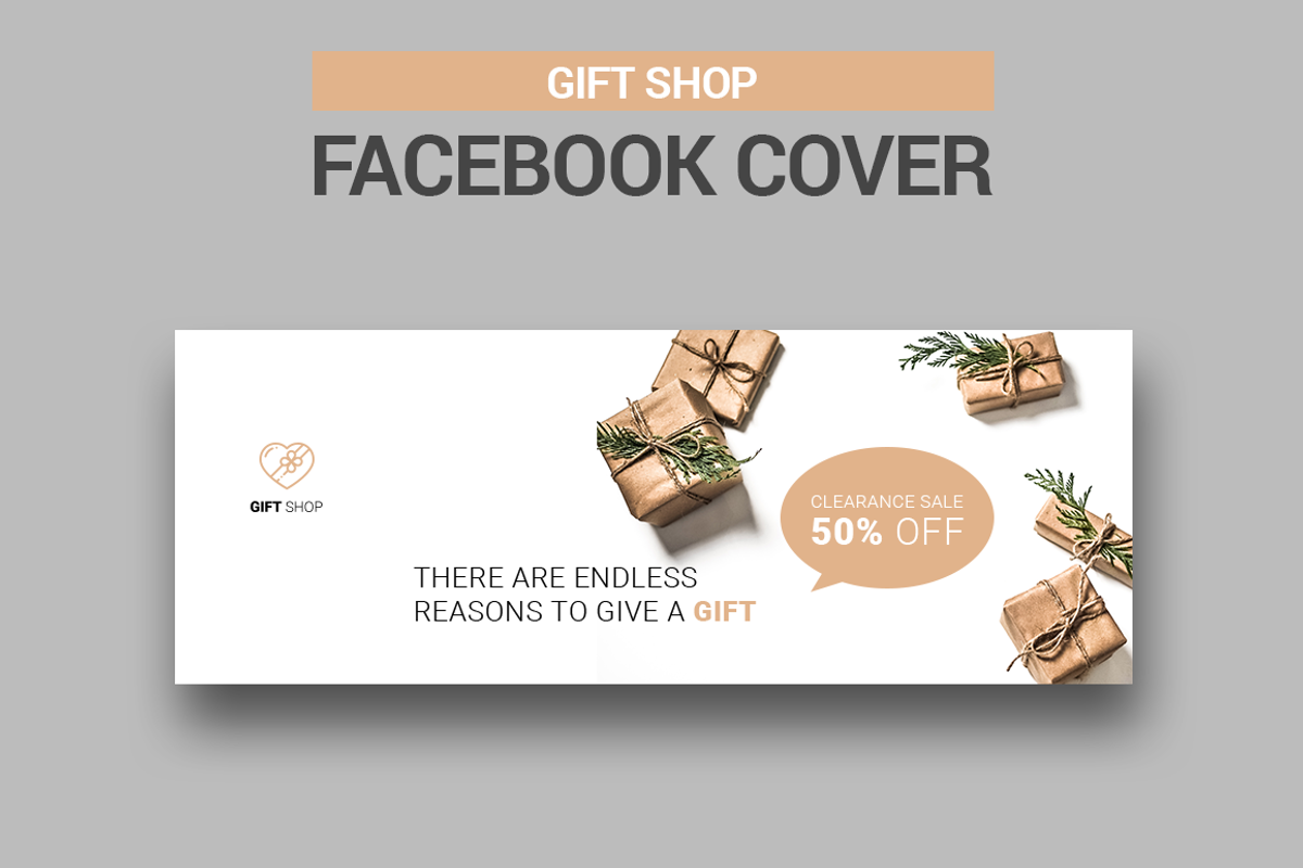 Gift Shop Facebook Cover, a Social Media Template by UNIK Agency