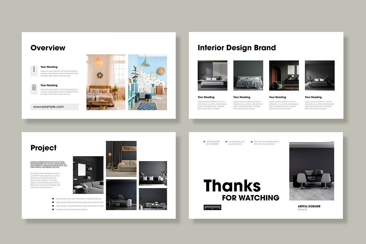Interior Portfolio Presentation