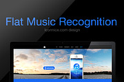 Flat Music Recognition | App Templates ~ Creative Market