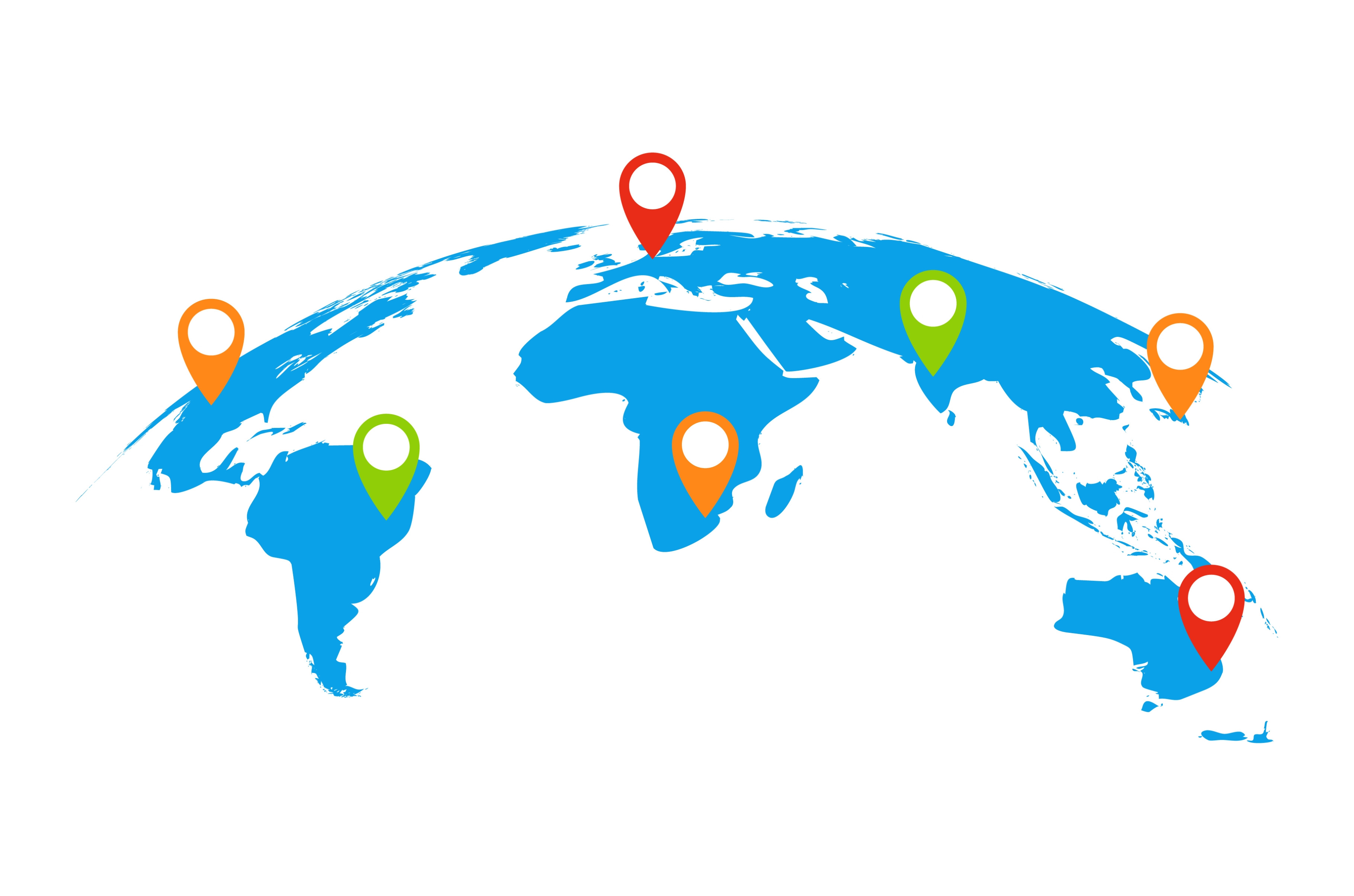 World map infographics. Continents, a Work Illustration by YummyBuum