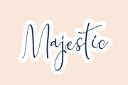 Introducing Majestic - Handwritten Font