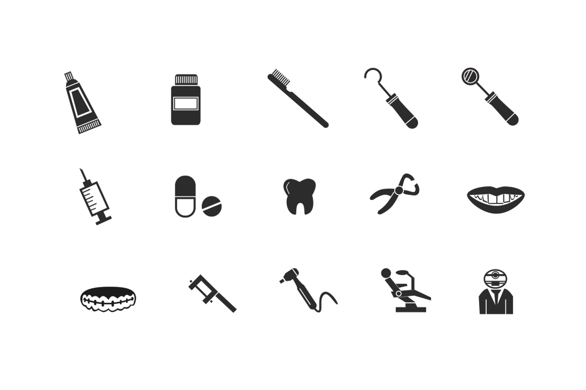 15 Dental and Dentistry Icons, an Icon by Creative VIP