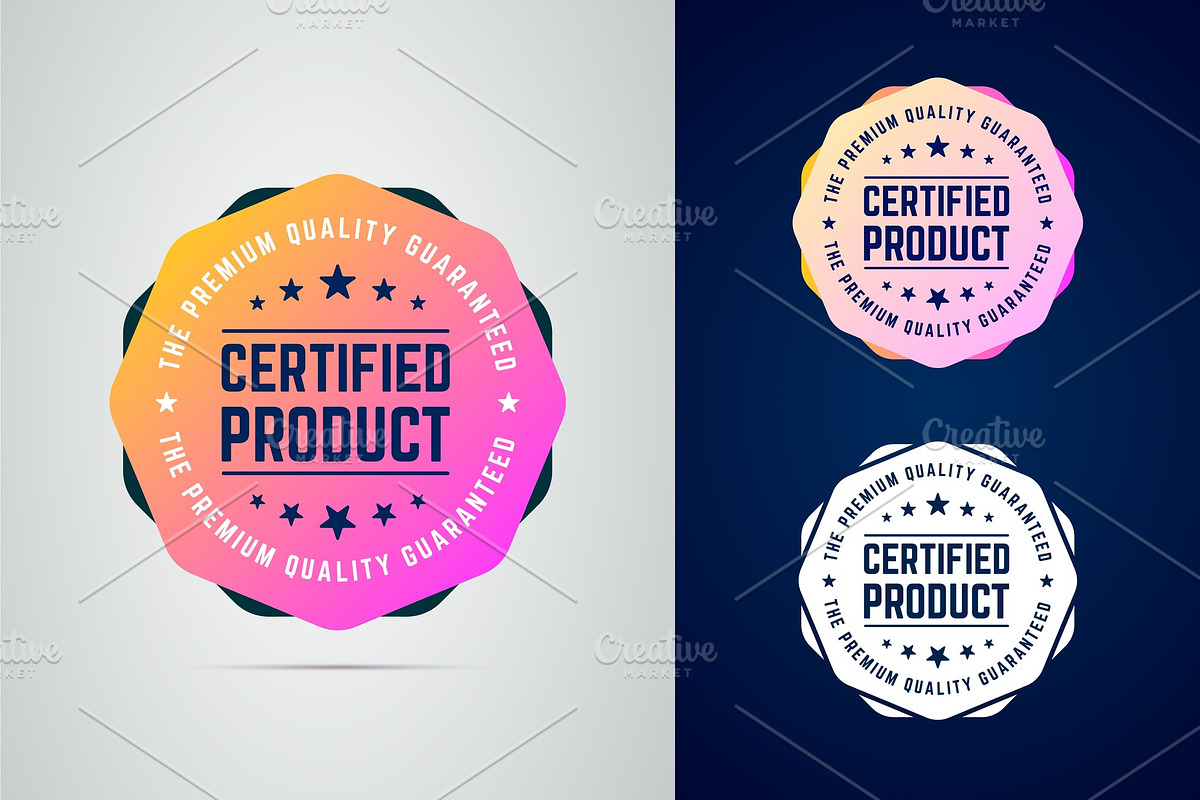 Certified product badge, a Work Illustration by zaniman