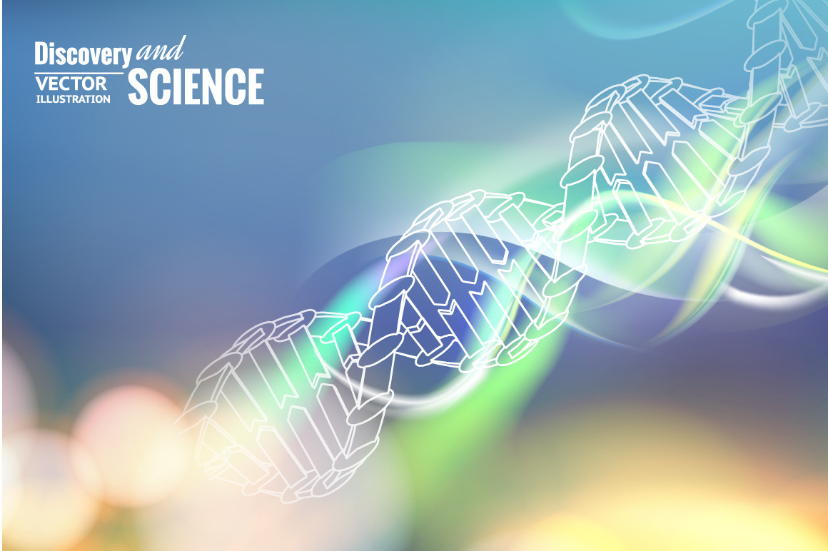 Science Concept Illustration of DNA, a Technology Illustration by Kotkoa