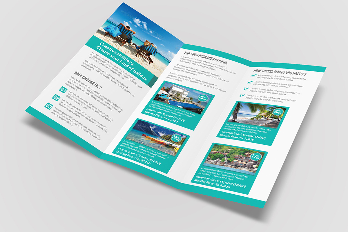 Travel Tri-Fold Brochure, a Brochure Template by Creative designer