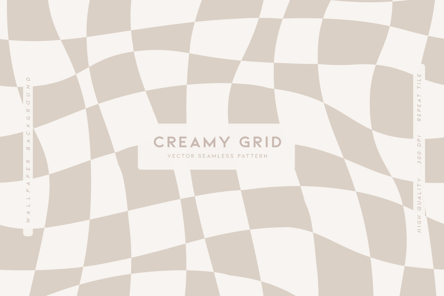 Creamy Grid, a Pattern Graphic by MalyskaStudio