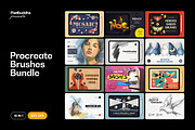 18 in 1 Procreate Brushes Bundle, a Brush Add-On by pixelbuddha.net