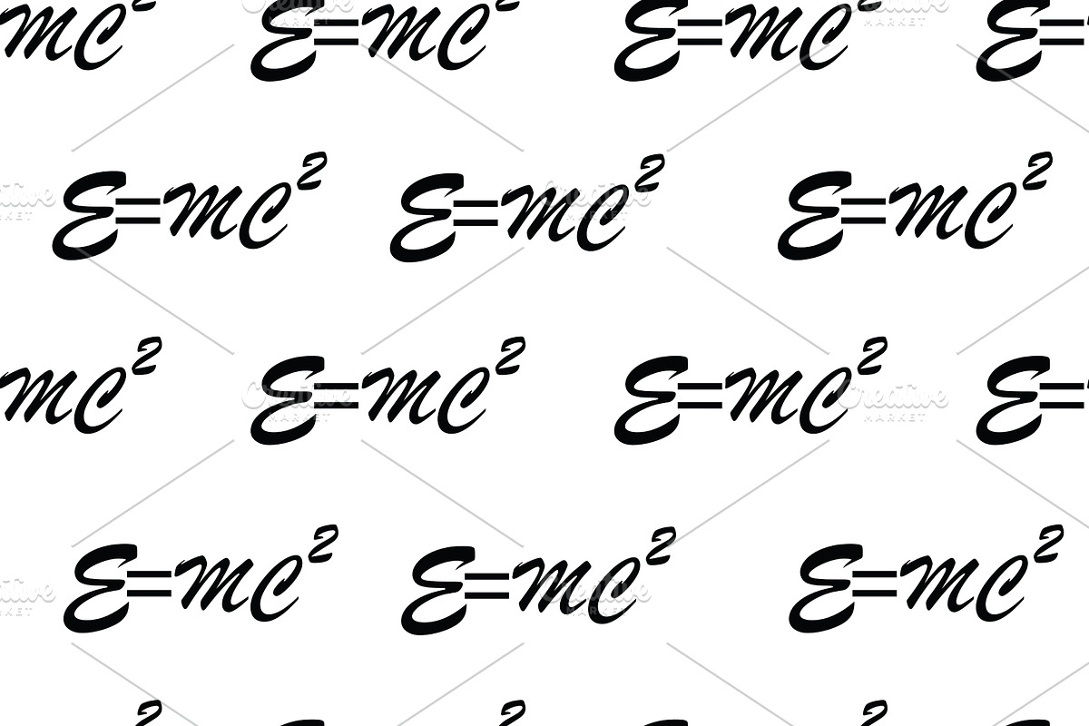 The famous formula E=mc2, a Decorative Illustration by Vadim Fromm